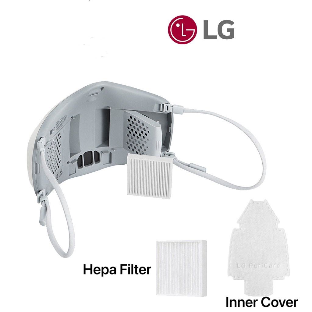 LG HEPA Filter / Inner Cover for PuriCare Wearable Air Purifier Mask ...