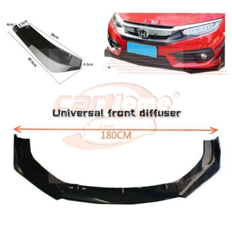 Diffuser universal front side rear diffuser difuser bumper lip guard ...