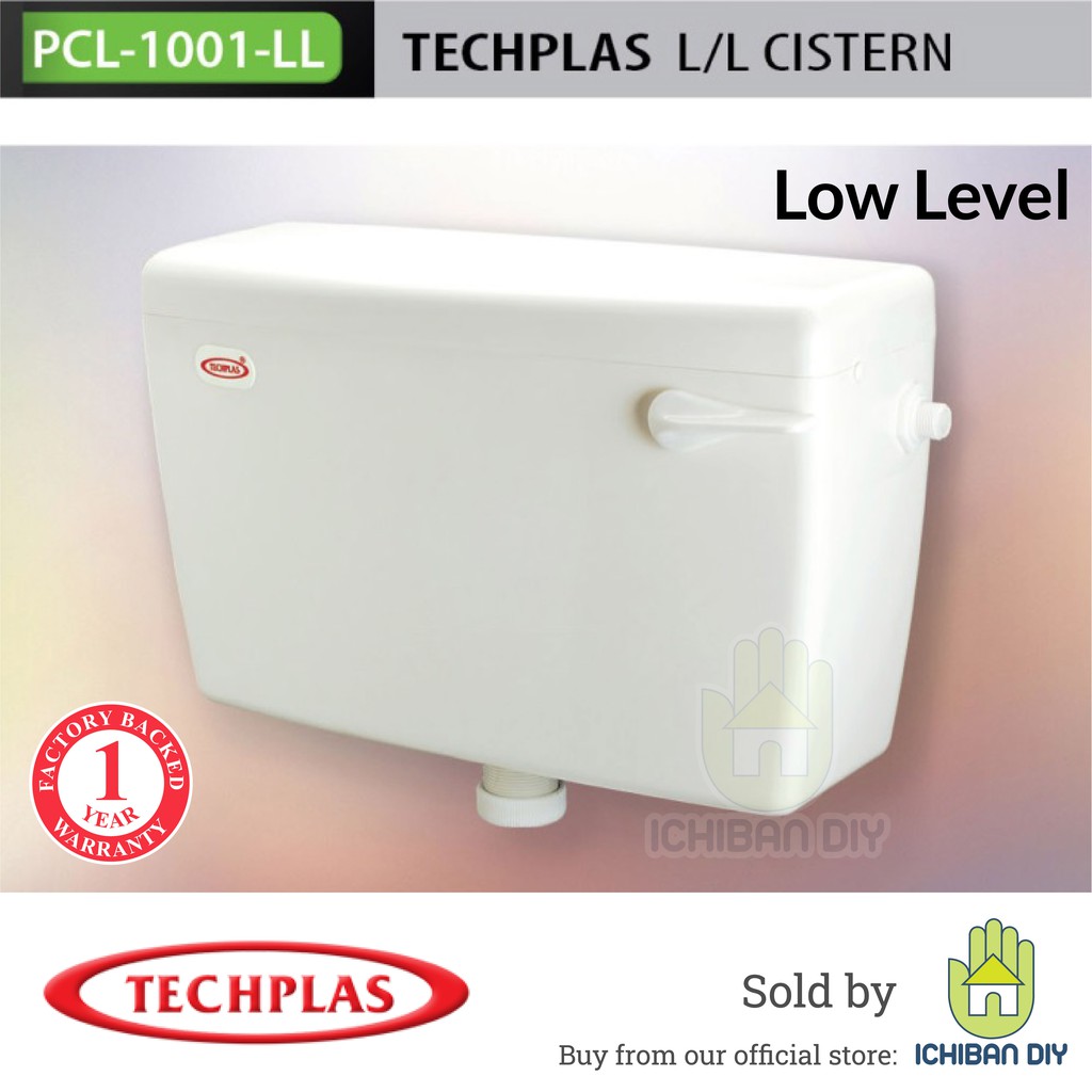 TECHPLAS Cistern Low Level 9L PCL-1001-LL Plastic Flush Water Pump Pam ...