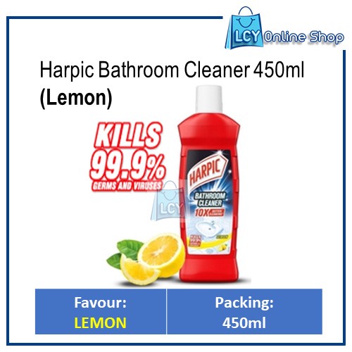 Harpic Disinfectant Bathroom Cleaner (450ml) - LEMON | Shopee Malaysia