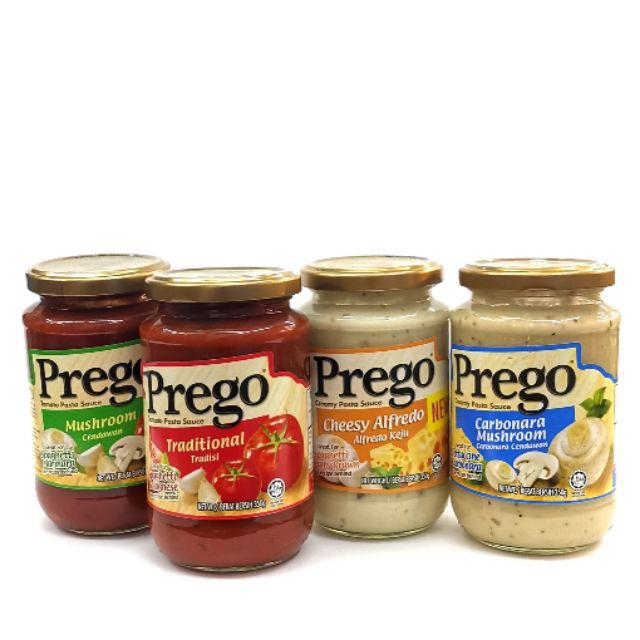 Prego Pasta Sauce (Traditional Tomato/ Tomato Mushroom/ Carbonara ...