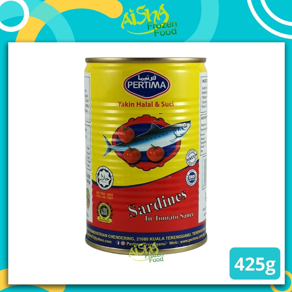 Pertima Sardin Dalam Sos Tomato 425g - Sardines In Tomato Sauce 425g ...