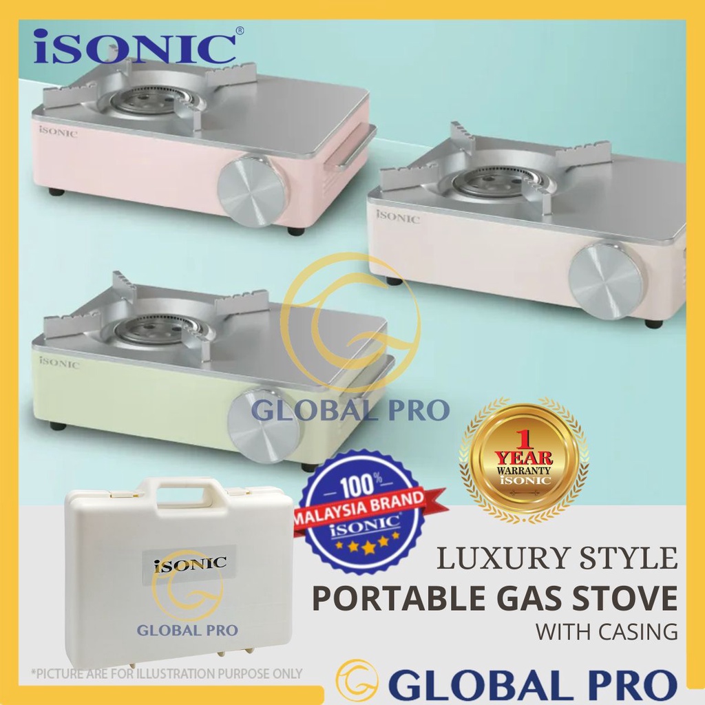 ISONIC LUXURY Style Portable Gas Stove Mini Dapur Gas Outdoor Nordic ...