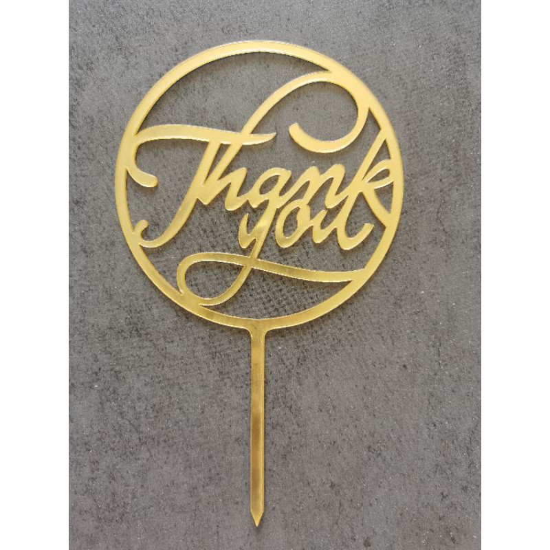 Thank You cake topper | Shopee Malaysia