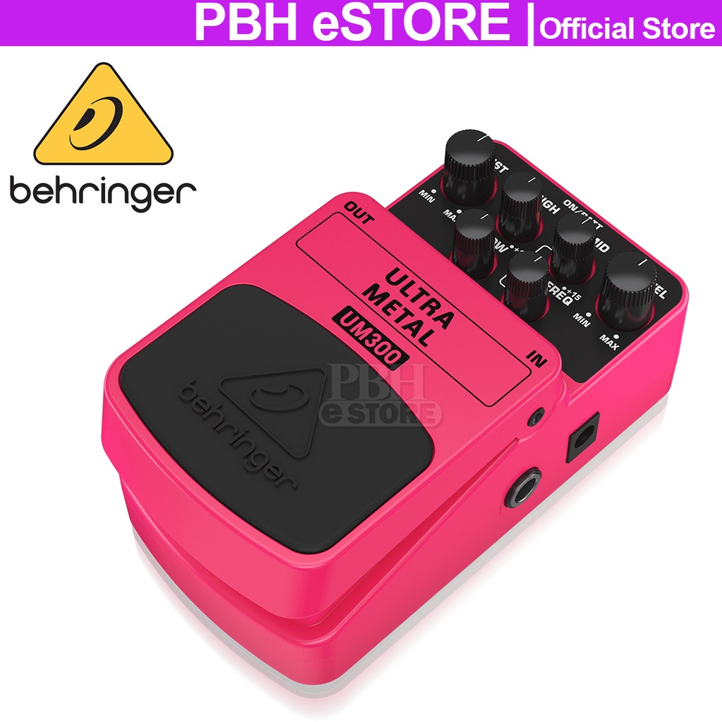 BEHRINGER ULTRA METAL UM300 Heavy Metal Distortion Effects Pedal ...