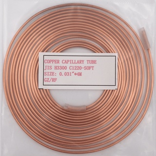 Refrigerator / Aircond 4 Meter 18mm Copper Capillary Tube Cooler Pipes ...