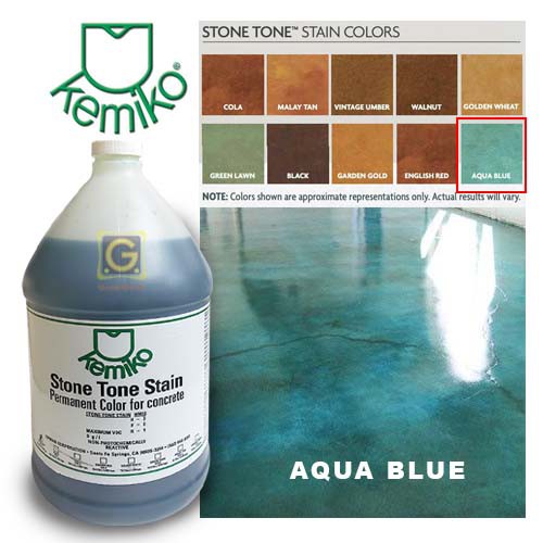 KEMIKO STONE TONE STAIN FOR CONCRETE ACID STAIN - AQUA BLUE | Shopee ...