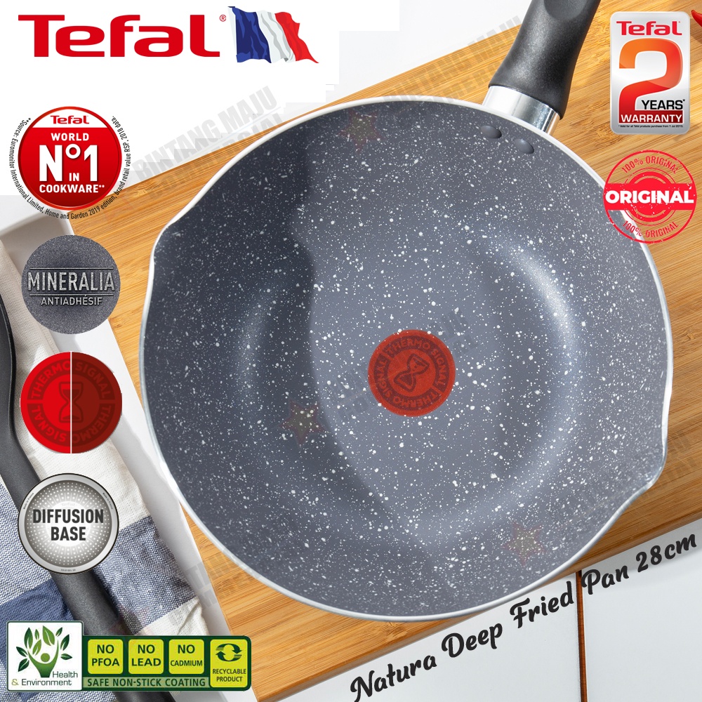 Tefal Cookware Natura Deep Frypan 28cm (B22666) | Shopee Malaysia