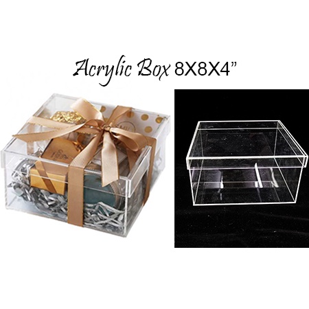 Premium Clear Acrylic Boxes Wedding Crystal Gift Box Highend Plastic ...