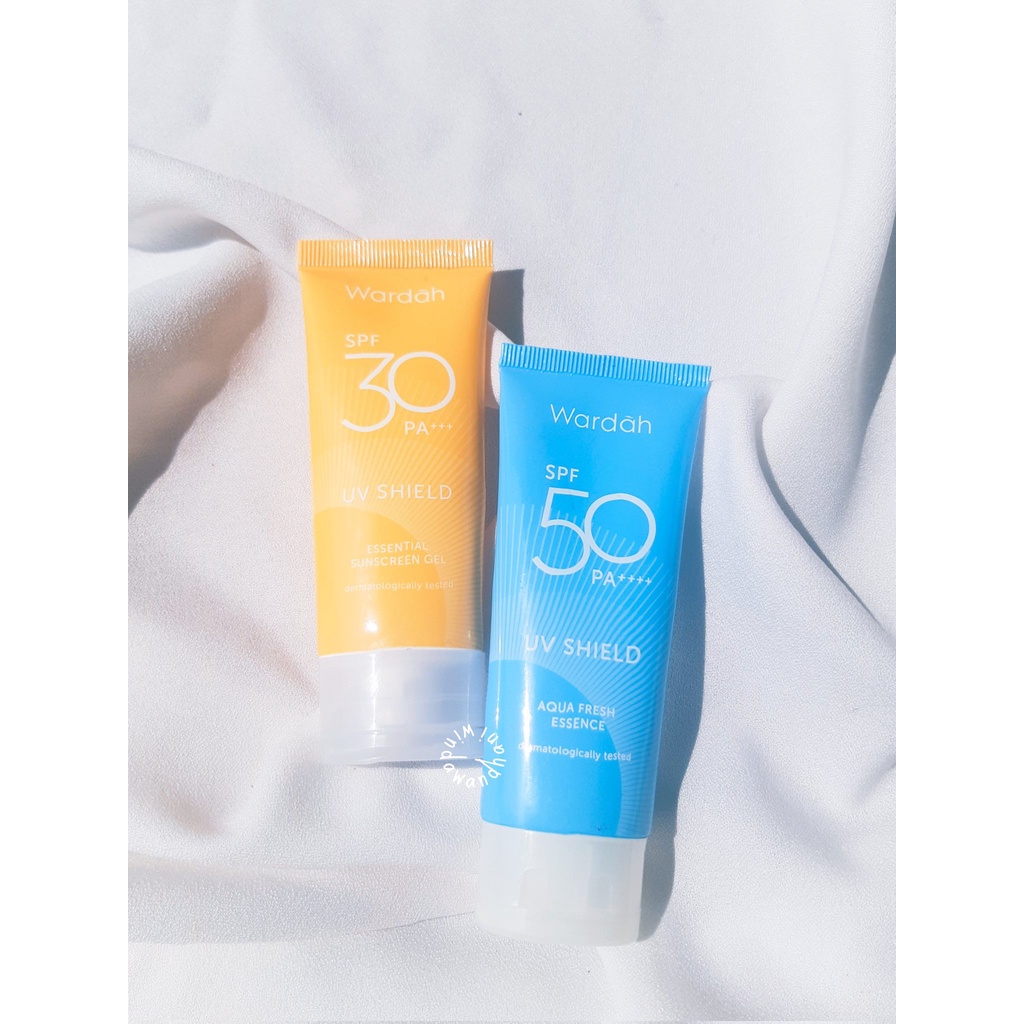 Wardah UV Shield Essential Sunscreen Gel SPF30 (40ml) / Aqua Fresh ...