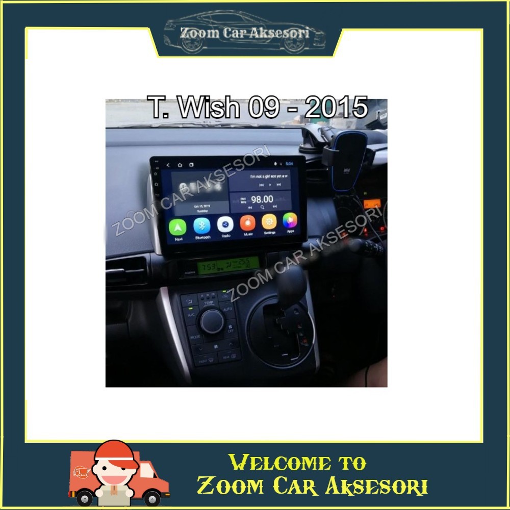 TOYOTA WISH 09-19 BIG SCREEN ANDROID 12 MEDIA PLAYER WITH CASING & OEM ...