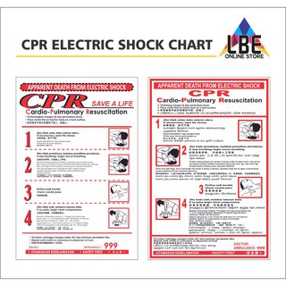 CPR ELECTRIC SHOCK CHART Sign (400mm x 600mm) | Shopee Malaysia