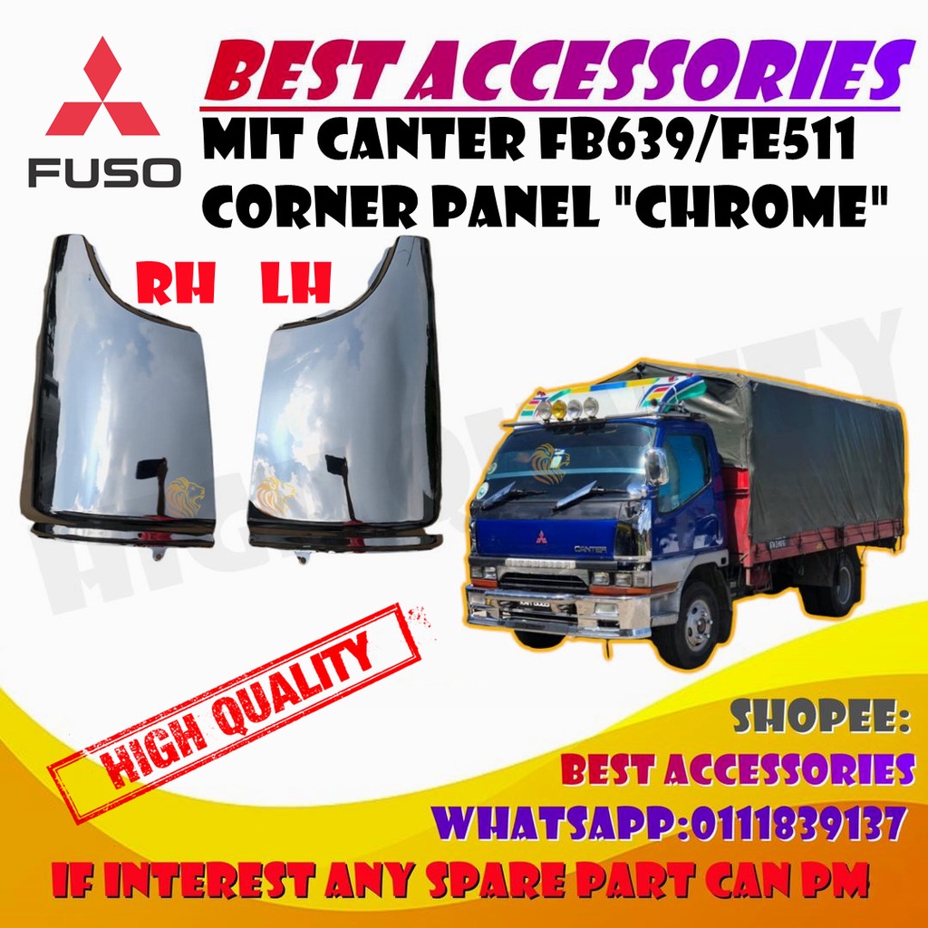 MIT CANTER FB639/FE511 CORNER PANEL "CHROME" HIGH QUALITY | Shopee Malaysia