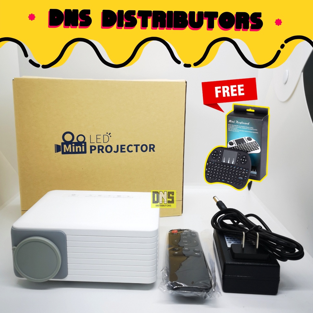 DNS Mini Projector 1080P Wireless WiFi Projector Smartphone Screen Sync ...