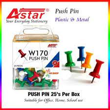 Astar W170 Push Pin /Thumb Pin (25pcs per pack) | Shopee Malaysia