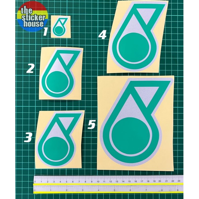 PETRONAS LOGO DESIGNS (5 SIZES AVAILABLE) STICKER CUTTING OVERLAPPING ...