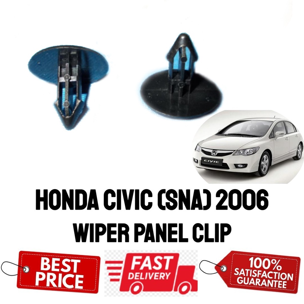 Honda Civic 2006 (SNA) wiper panel clip = CRV 1996 (10pcs) | Shopee ...