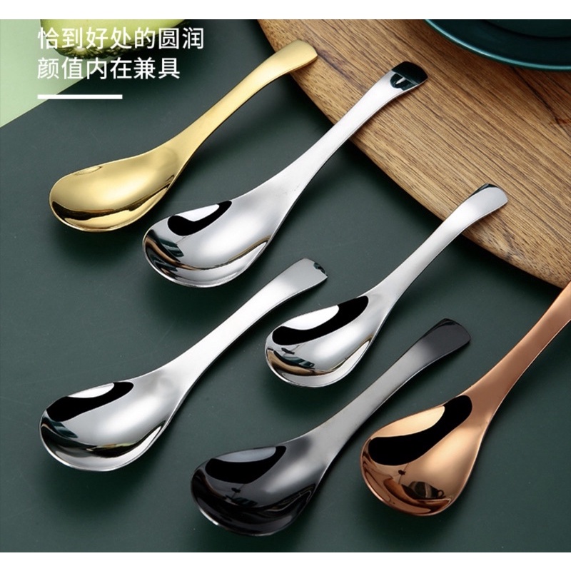 Korean Soup Spoon SUS304 Multi Purpose Kitchen Tools Stainless Steel ...