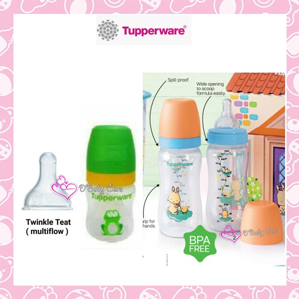 Tupperware Baby Bottle 5oz (Penguin/Frog) / 9oz (Peguin) / 9oz (Bunny ...