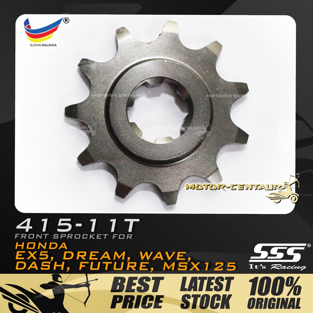 GEGANCU DEPAN SSS FRONT SPROCKET FOR EX5, DREAM, WAVE100/110/125, DASH ...