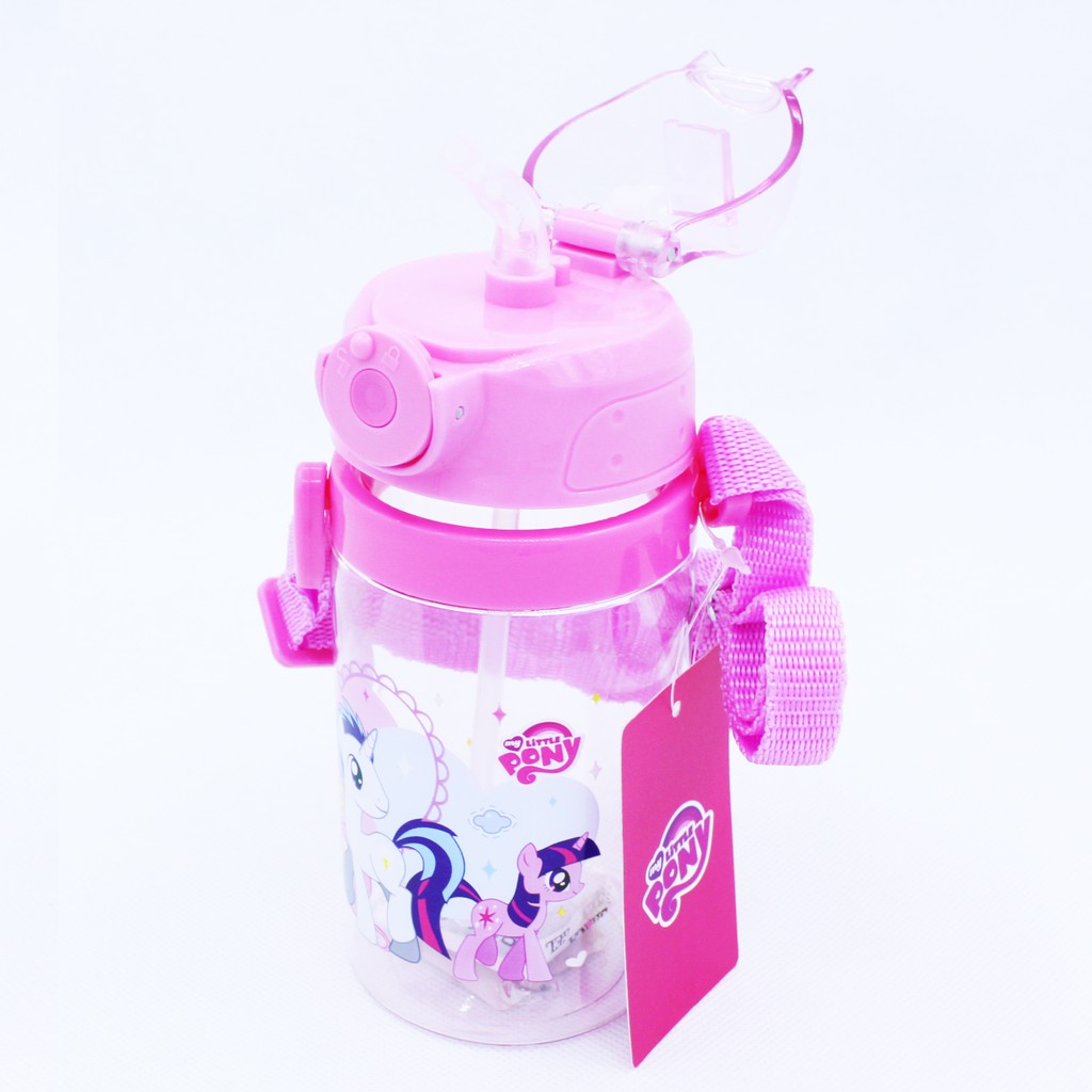 READYSTOCK My Little Pony 350ml water bottle with Straw&Stripe | Shopee ...
