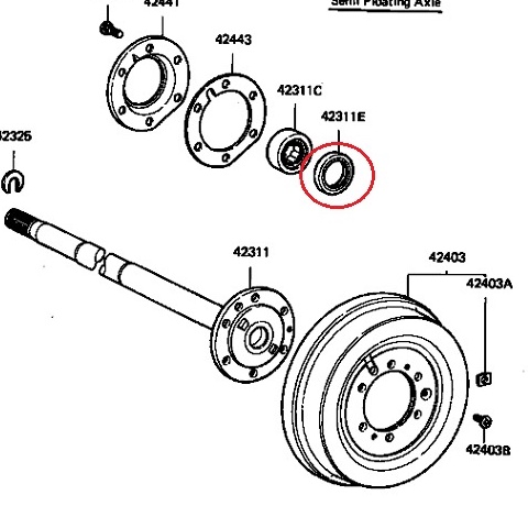 TOYOTA LAND CRUISER REAR AXLE SHAFT OIL SEAL | Shopee Malaysia