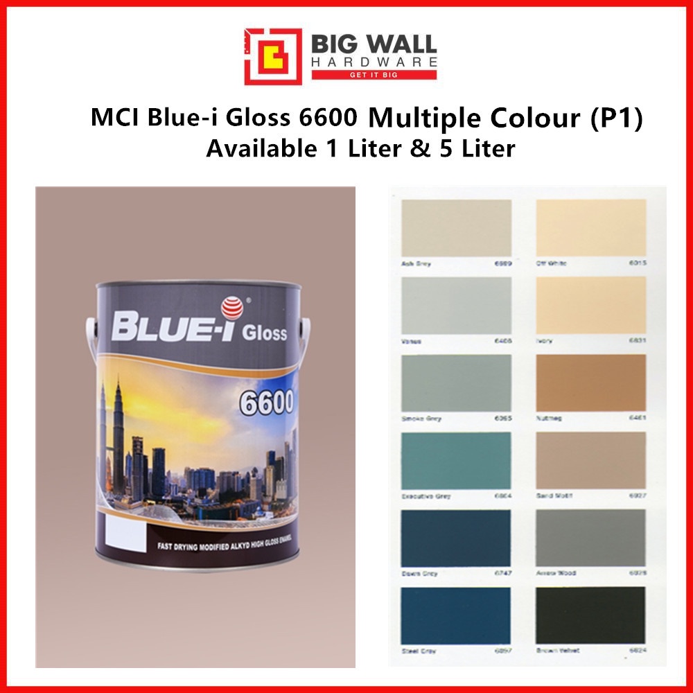 MCI Blue-i Gloss 6600 Wood & Metal Paint 1 Liter & 5 Liter Available in ...