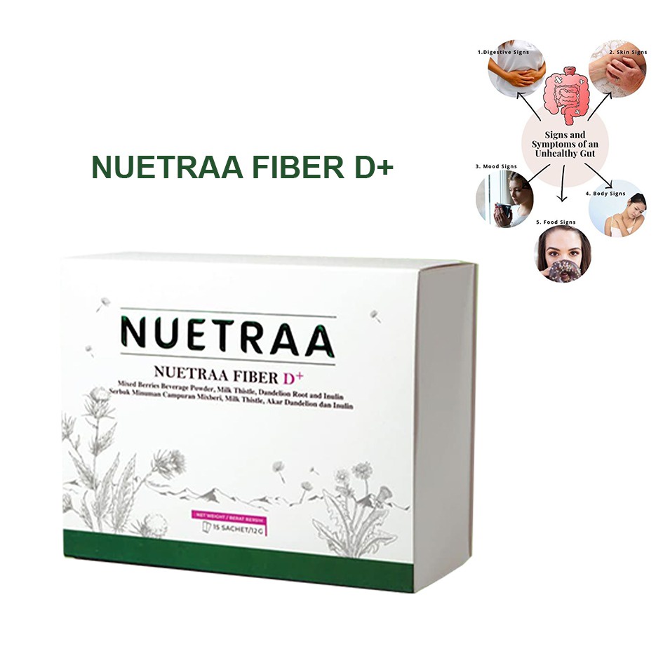 Nuetraa fiber D+ Hebat (Minuman Fiber terbaik untuk masalah usus dan ...