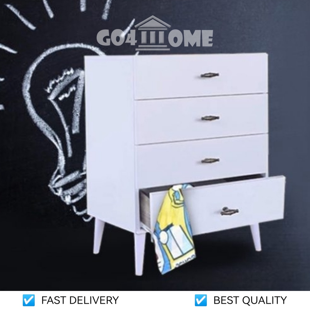 [GO4HOME] 4 Layer Chest Drawer / Storage Cabinet / Almari Baju 4 Laci ...