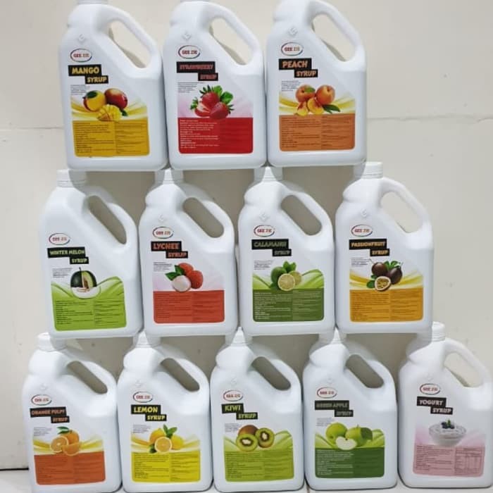 Concentrate & Juice Syrup Gee Zie 2.5 L All Variant | Shopee Malaysia