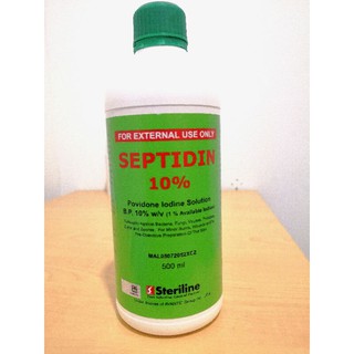 Steriline Septidine 10% (Povidone iodine solution) 500ml | Shopee Malaysia