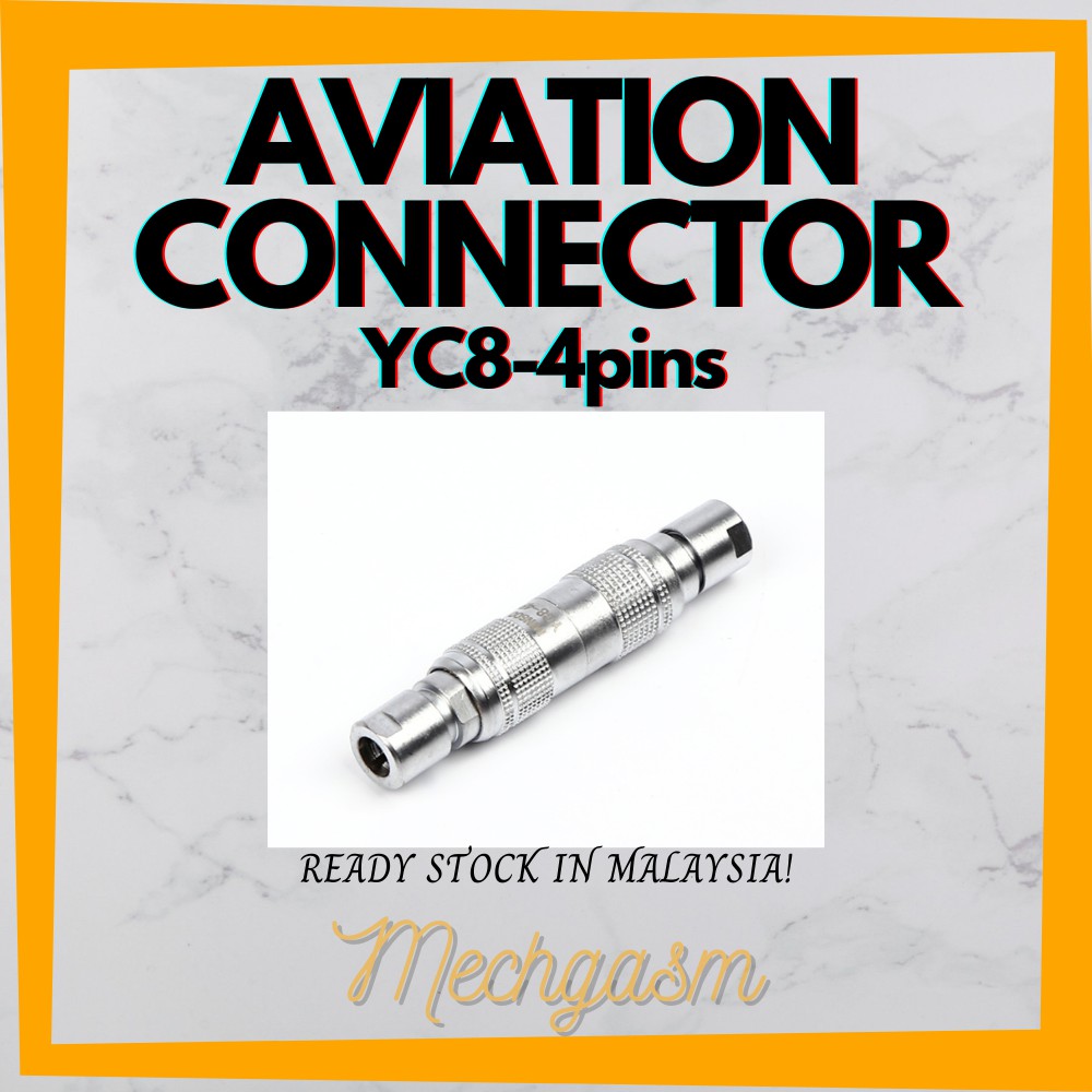 YC8 Aviation Connector 4 pins (Male + Female) Mechanical Keyboard ...