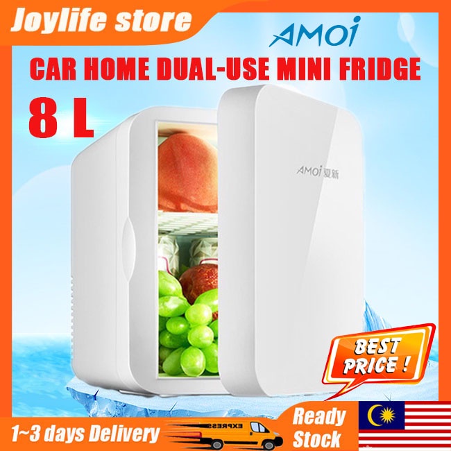 Amoi Mini Fridge Car home Dual purpose 8L Portable Freezer & Warmer ...