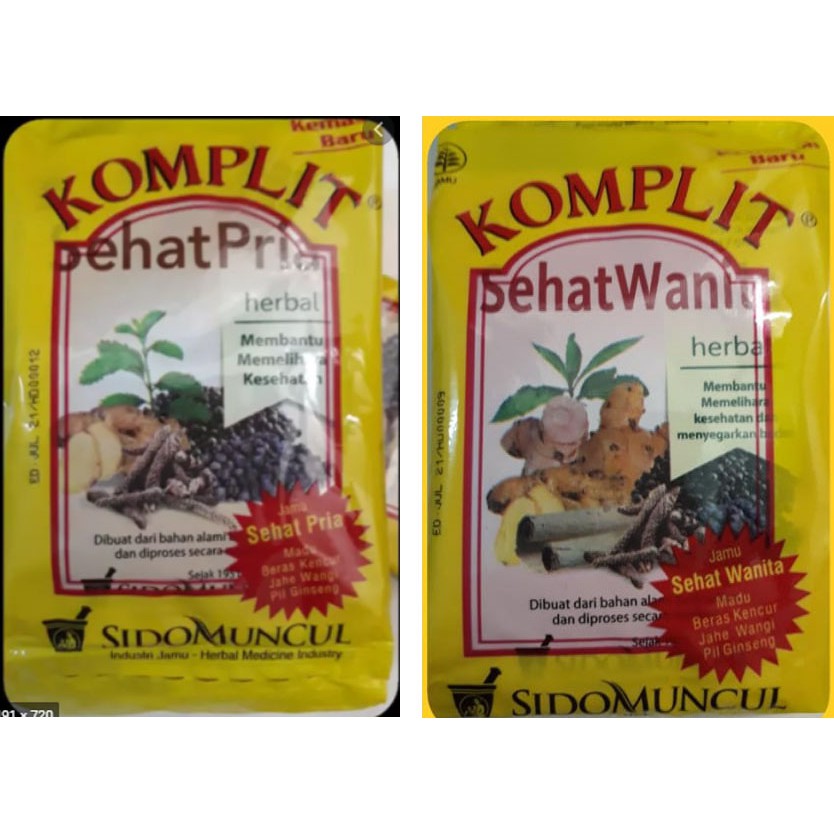 10 pcs Jamu Komplit Sehat Wanita dan Sehat Pria | Shopee Malaysia