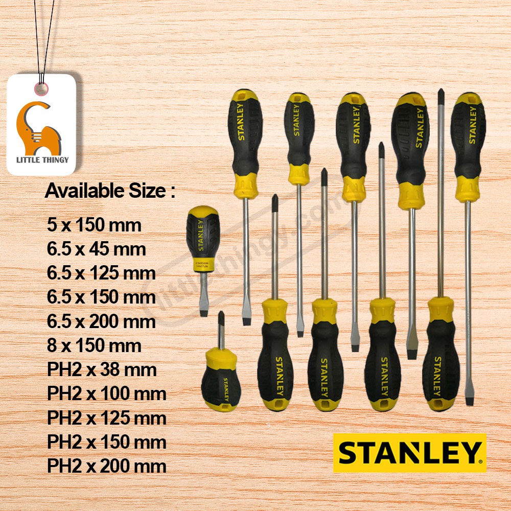 Flat Head Screwdriver Sizes
