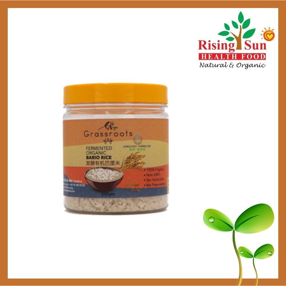 Grassroots Of Life Fermented Organic Bario Rice 200G | BeeCost