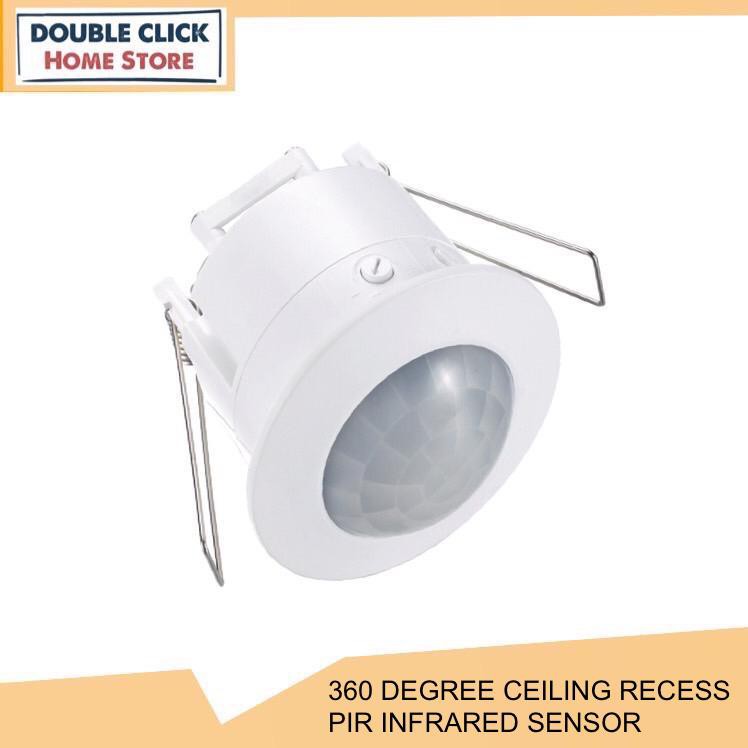 360 Degree Ceiling Recess PIR Infrared Motion Sensor Detector Switch ...