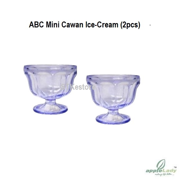 Applelady Goblet Cup/ Cawan ABC / Mini Cawan Ice-Cream#2 Pieces ...
