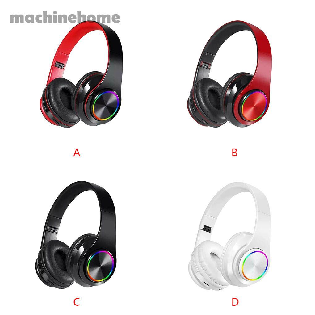 B39 LED Bluetooth V5.0 Headset Headphone Subwoofer Wireless Stereo ...