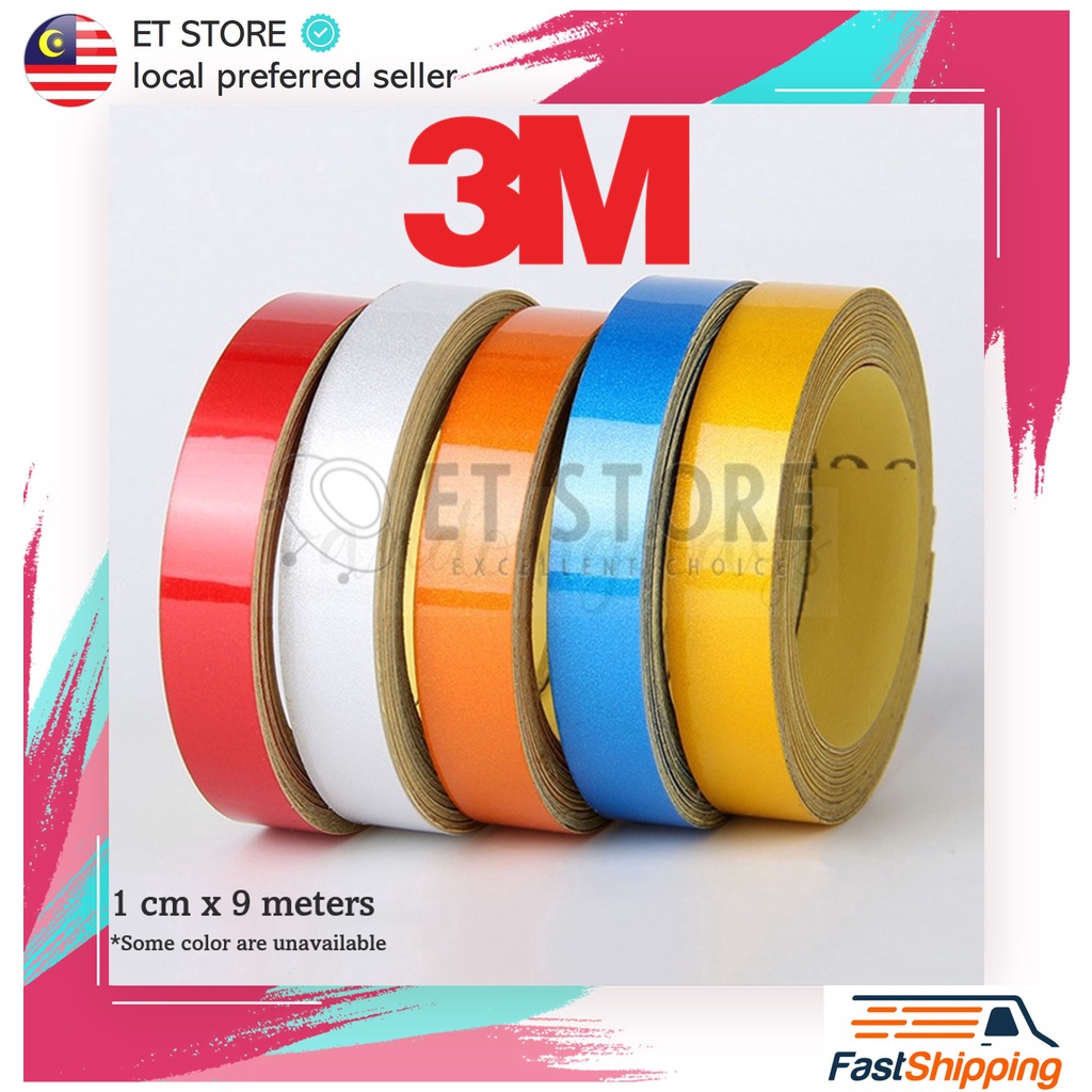 9Meter 3M Sticker Lining Reflection Stiker Lining Kereta Pantulan ...