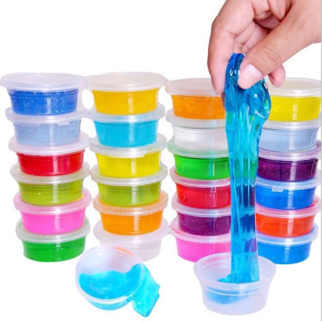 Slime 12 Colors Set Crystal Slime Kids Toy DIY Squishy Slime Murah ...