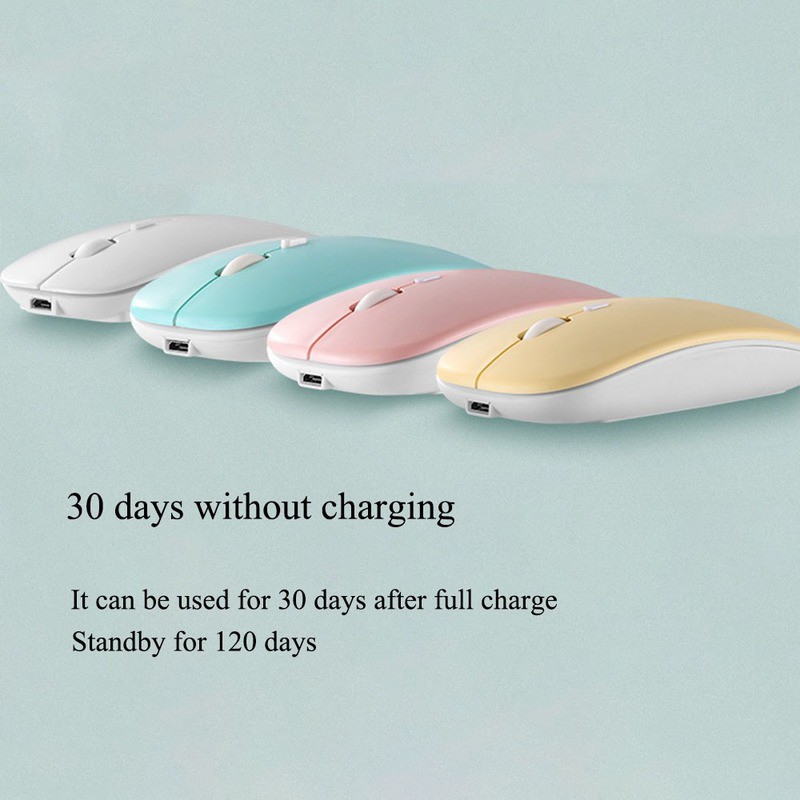 ♣☁ﺴ10inch Wireless Bluetooth Keyboard Mouse Combo Set Rechargeable Noiseless Ergonomic Mini