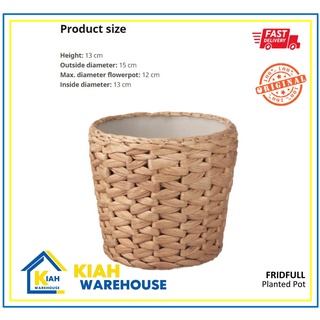 FRIDFULL Pasu Planted Pot Pasu 12cm Raga Rotan Pasu | Shopee Malaysia