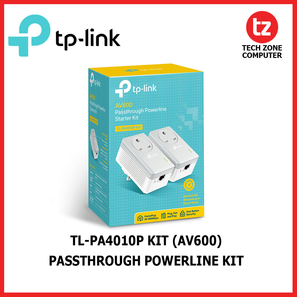 Tp-link tl-pa4010p kit passthrough powerline kit | BeeCost