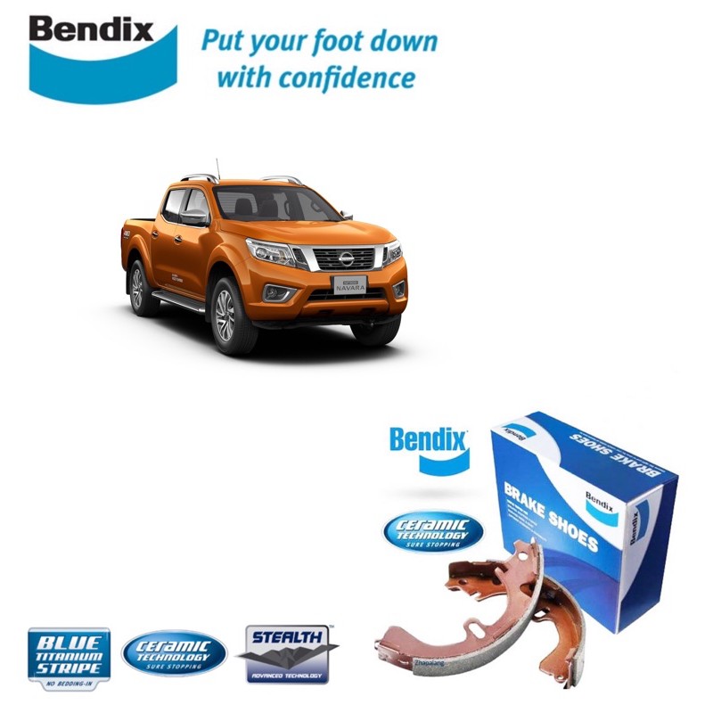 Original Bendix D3413 Rear Brake Shoe - Nissan Navara NP300 | Shopee ...