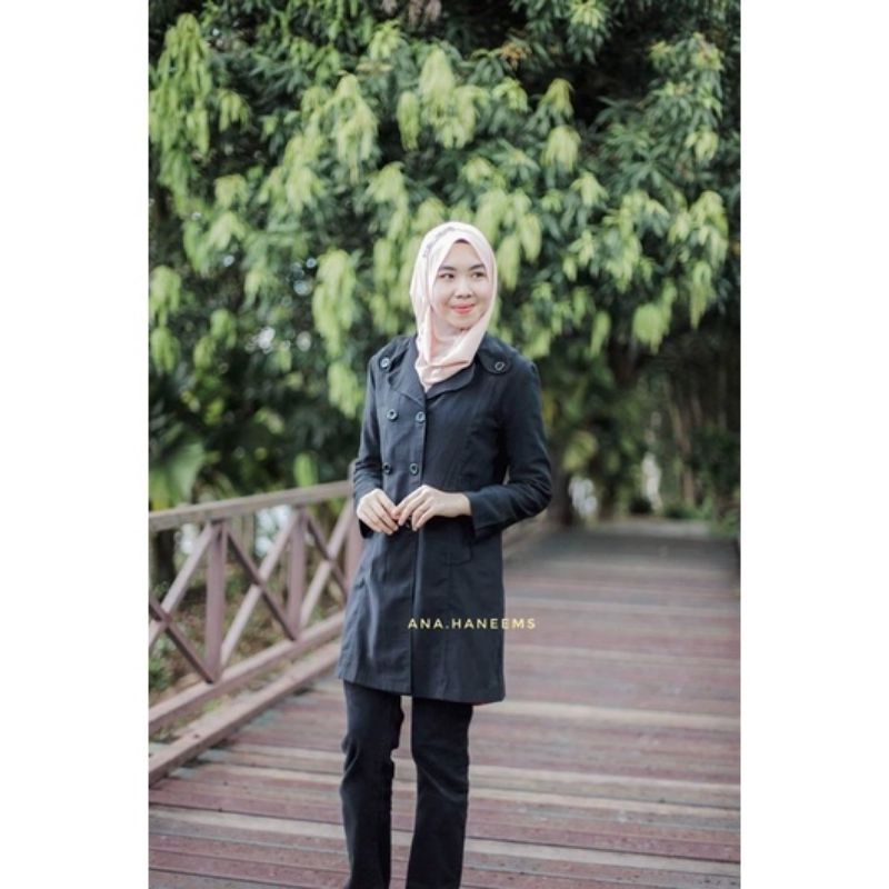 [JL004] JAKET LABUH MUSLIMAH/TRAVEL JACKET/HAJI UMRAH JAKET/LONG ...