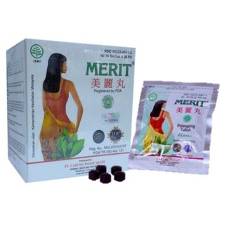 JAMU MERIT SLIM PILL 30PCS PILLS Ubat Kurus Jamu Herba Asli 100% Ori (1 ...