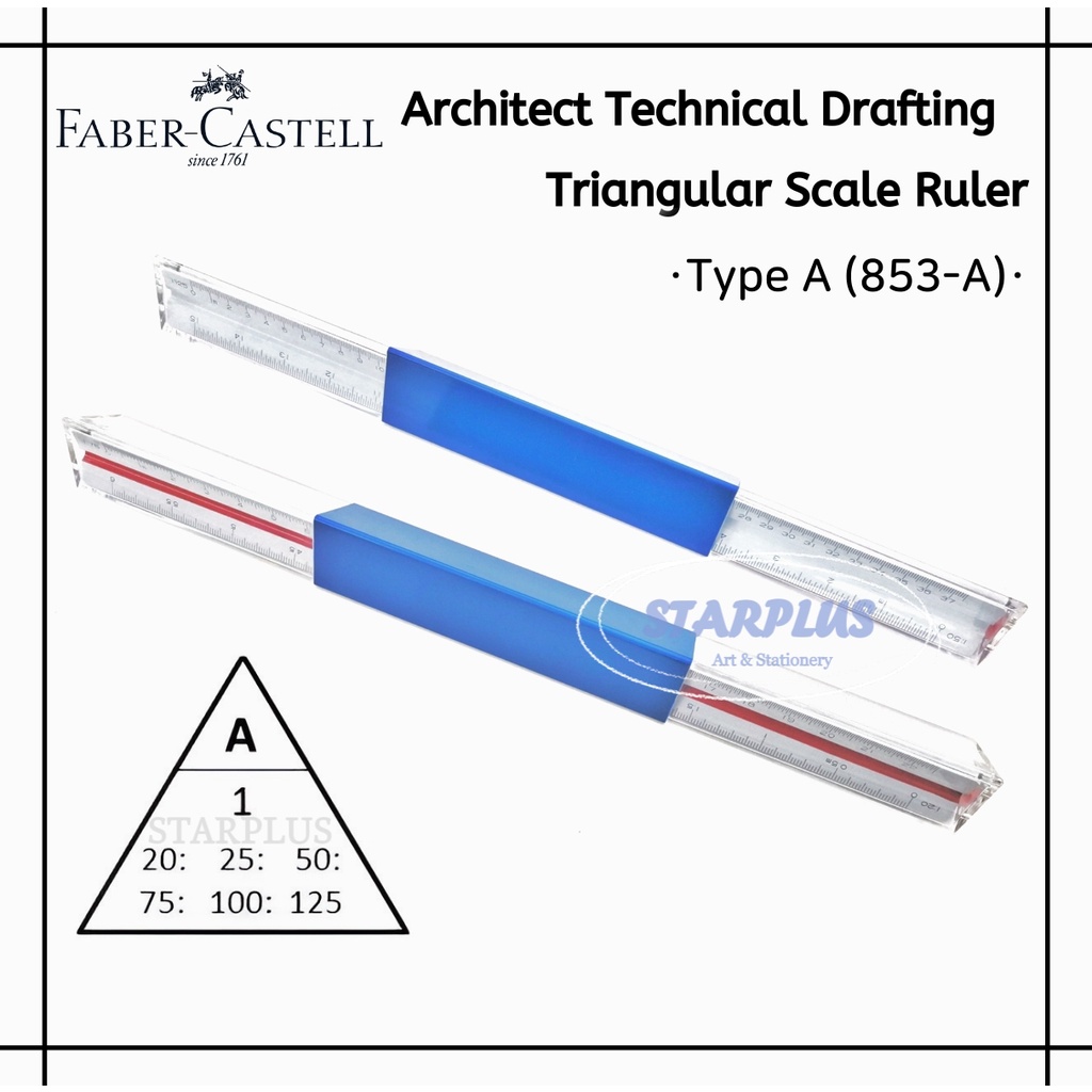 (Starplus) Faber-Castell Reduction Scale Ruler | Architect Technical ...