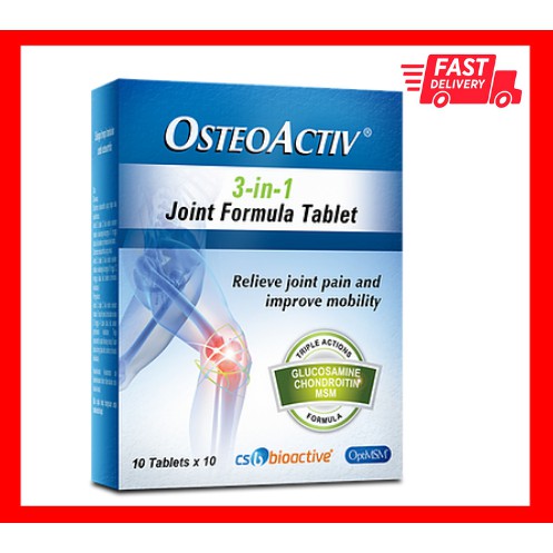 OSTEOACTIV 3-IN-1 JOINT FORMULA TABLET (10X10'S) [EXP:05/2024] | Shopee ...