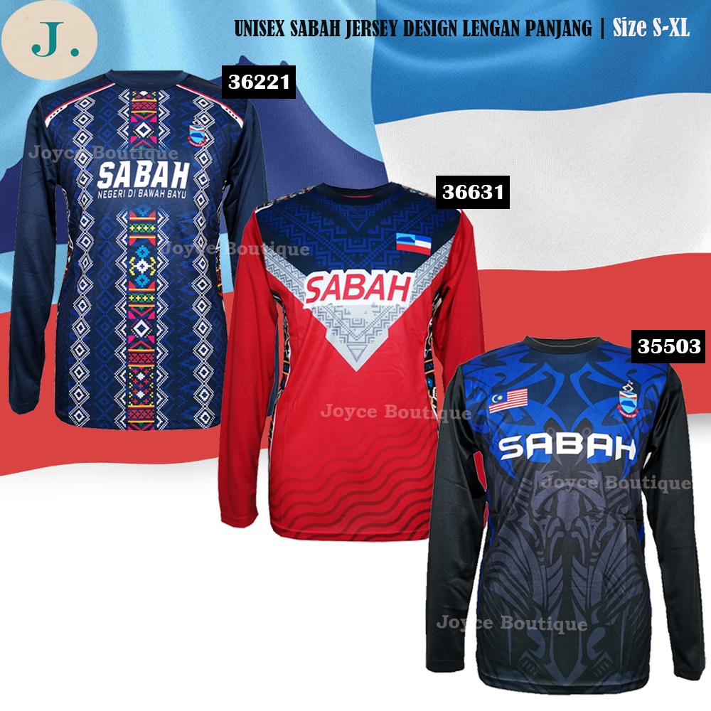 UNISEX BAJU LENGAN PANJANG SABAH DESIGN | LONG SLEEVE SABAH DESIGN ...